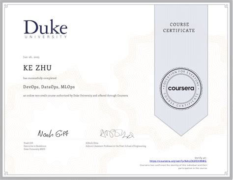 devops dataops mlops my 136th certificate from coursera kzhu ai 🚀