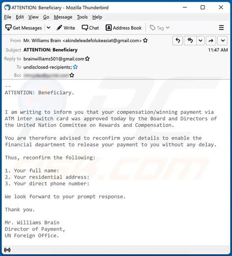 Beneficiaryinheritance Email Scam Removal And Recovery Steps Updated