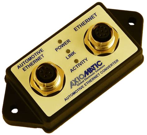 Axiomatic Releases An Automotive Ethernet Converter For Rugged Applications Axiomatic