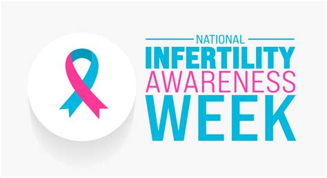 April Is National Infertility Awareness Week Background Template