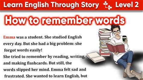 Learn English Through Story 🍀 Level 2 🍀 How To Remember Words Youtube