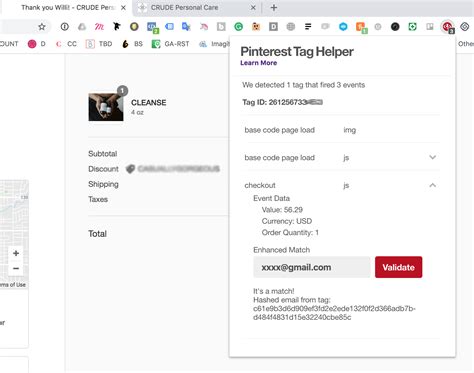 Setup Pinterest Conversion Tracking Pixel On Shopify With Enhanced Mat