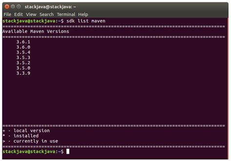 Hướng dẫn cài đặt maven bằng SDKMAN STACKJAVA