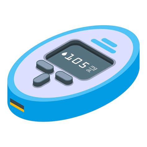 Premium Vector Digital Glucose Meter Icon Isometric Of Digital