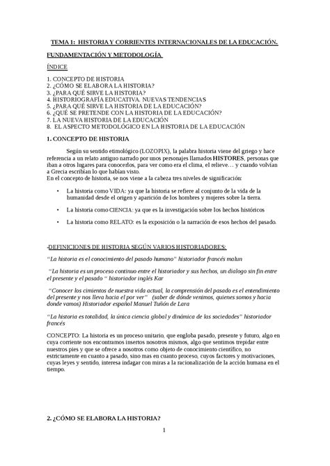 Historia De La EducaciÓn Apuntes De Ciencias De La Educación Docsity