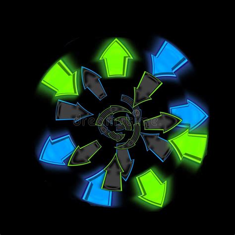 Circle Of Colorful Arrows Stock Illustration Illustration Of Computer