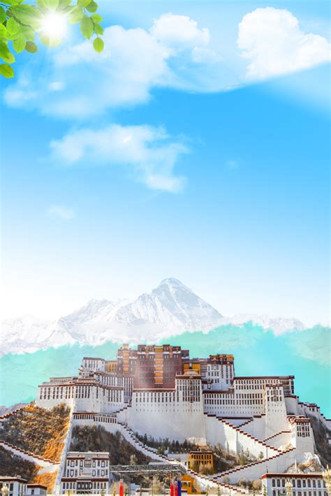 布达拉宫背景图片布达拉宫背景素材图片千库网