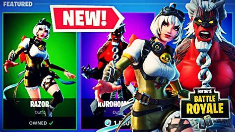 New Razor And Kurohomura Skins Is Finally Here New Fortnite Item Shop