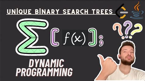Dp 19 Unique Binary Search Trees Benzersiz İkili Arama Ağaçları