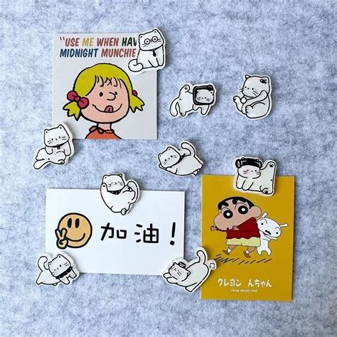 【毛氈闆軟木闆圖釘】可愛卡通貓咪圖釘 黑白漫畵綫條按釘 照片墻裝飾工字釘 蝦皮購物
