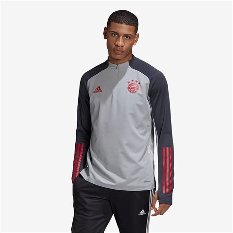 Adidas Bayern Munich 20 21 Eu Warm Top Light Onix Night Grey Mens