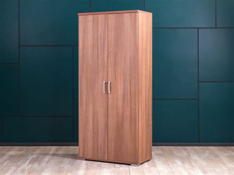 Шкаф для документов офисный 800x410x1790 Закрытый ЛДСП Орех Италия