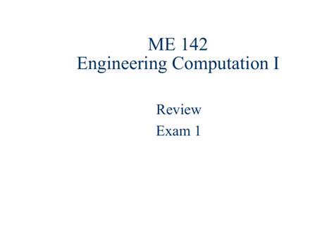 Review Exam