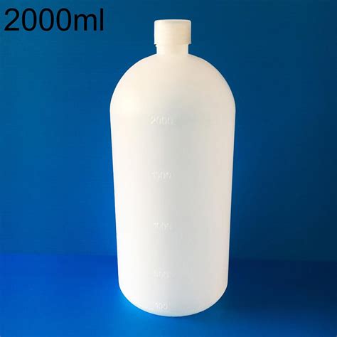 2000ml Clear Plastic Lab Seal Chemical Bottle Samp Grandado