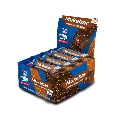 Mukebar Sabor Chocolate Com Avelã 12 Unidades De 60g Mu Nattu