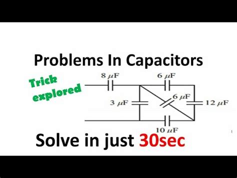 Problems Or Numericals On Capacitors In Odia Best Trick To Solve