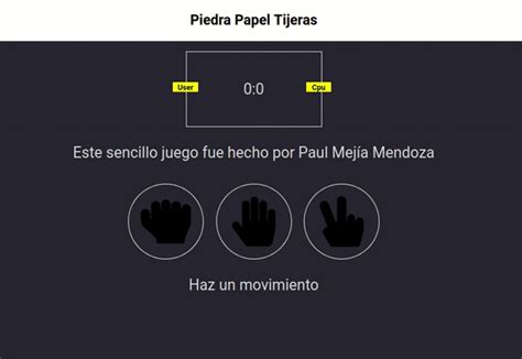 Github Paulmejiamendoza Piedra Papel Tijeras