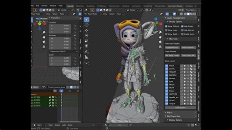 Rigging For 3d Character Toku Overview Animations Blender Artists Community