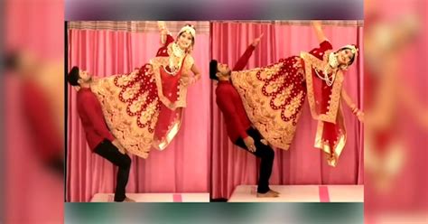 Trending Today Bride Did Dangerous Stunt In Lehenga Before Marriage