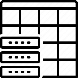 Database Datatable Excel Sheet Sql Table Icon Download On Iconfinder