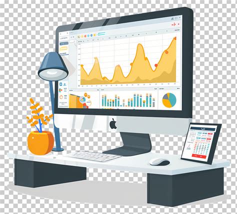 Rypto Analytics Data Analysis On Computer Monitor Png Clipart