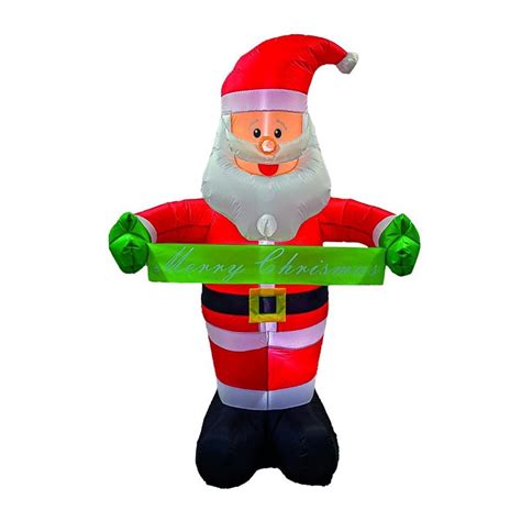 Enfeite Natal Boneco Inflável Papai Noel Merry Iliminado 1 80 Metros