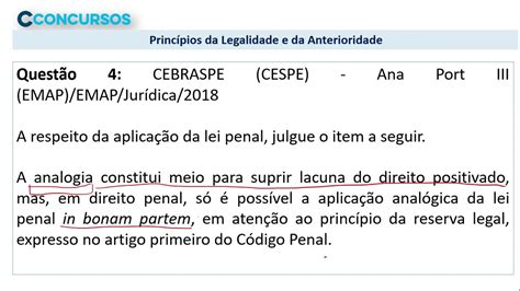 Noções de Direito Penal Princípios da Legalidade e da Anterioridade