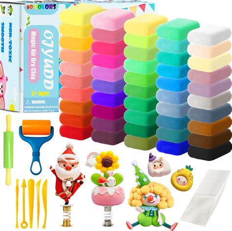 Ultra Light Modeling Clay Kit 50 Colors Nepal Ubuy