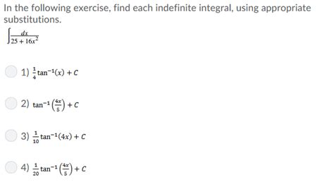solved in the following exercise find each indefinite
