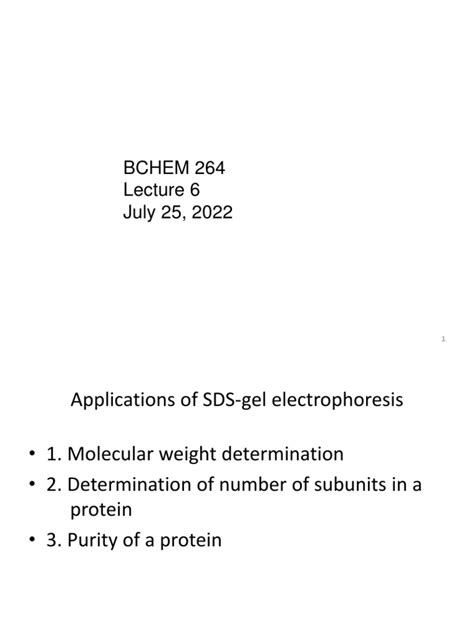 Lecture 6 Pdf Gel Electrophoresis Polyacrylamide Gel Electrophoresis