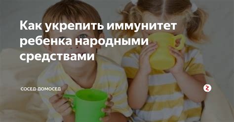 Как укрепить иммунитет ребенка народными средствами Сосед Домосед Дзен