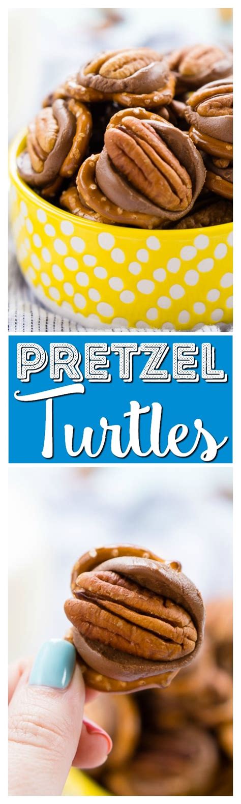 Easy Homemade Pretzel Turtles Candy Sugar And Soul