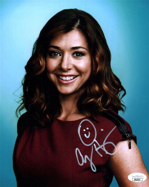Alyson Hannigan How I Met Your Mother 8x10 Signed Photo Jsa Certified