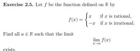 Solved Exercise Let F Be The Function Defined On R By Chegg Com