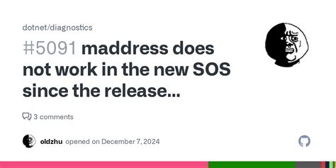 Maddress Does Not Work In The New Sos Since The Release V80547301
