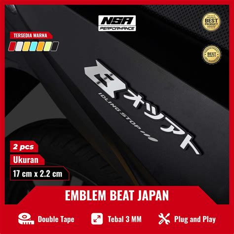 Jual PCS EMBLEM BEAT EMBLEM BEAT JAPAN EMBLEM TIBUL BUKAN STIKER EMBLEM LOGO STIKER MOTOR BEAT
