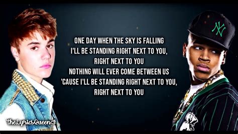 Chris Brown Ft Justin Bieber Next To You Lyrics HD YouTube