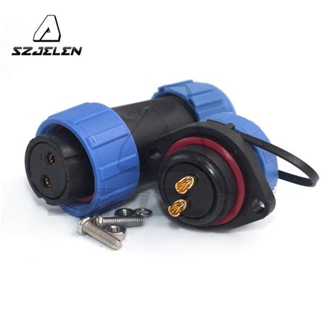 SP PinWaterproof Panel Mount Circular Aviation Cable Connector IP Cable Gland Connector A