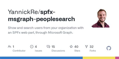 Github Yannickre Spfx Msgraph Peoplesearch Show And Search Users