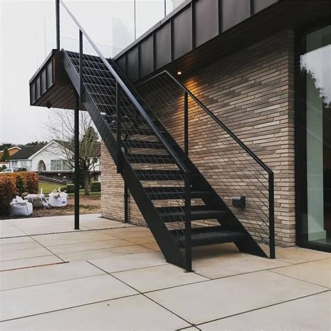 Hot Sale Prefabricated Exterior Stairs Metal Steel Outdoor Stairs
