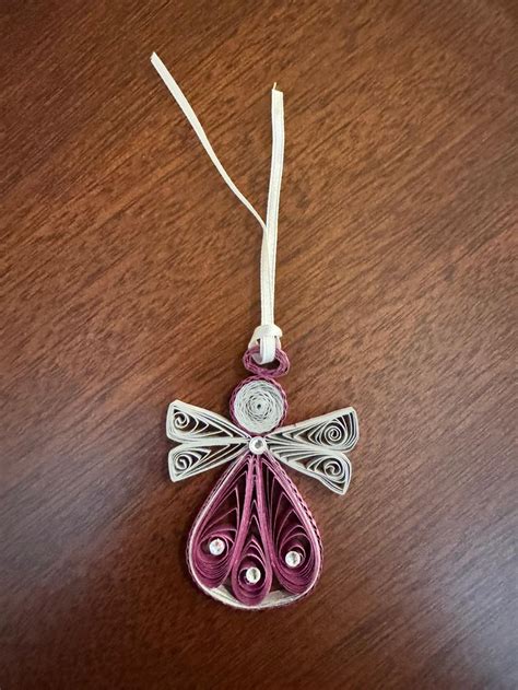 Quilled Angel Ornament Etsy
