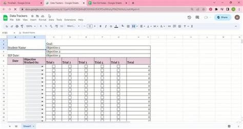 Social Work Goal Tracking Form And Data Collecting Form By Counseling Chaos