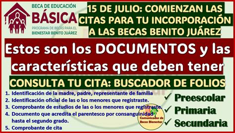 ≫ Documentos Para Citas De Las Becas Benito Juárez Básica ¡conoce