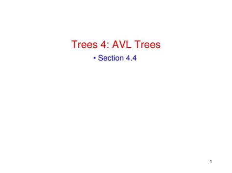 PPT Trees 4 AVL Trees PowerPoint Presentation Free Download ID 1719805
