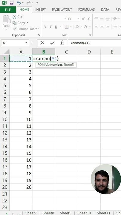 how to write roman number in excel share excelshortcuts 365 excelworld youtube