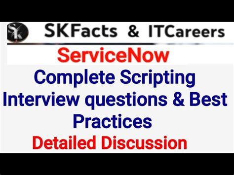 skfacts it careers on linkedin servicenow scripting interview