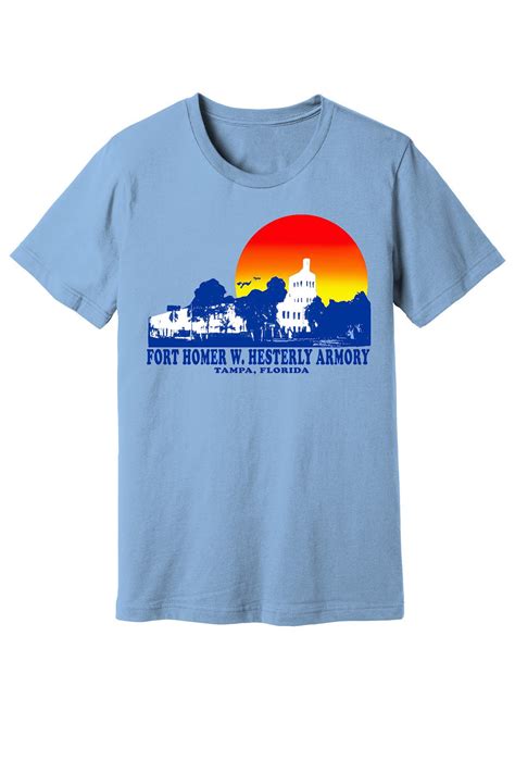 Fort Homer Hesterly Armory Blue Tee Territory Tees