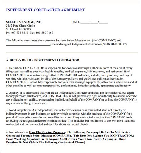Subcontractor Agreement 13 Free Pdf Doc Download