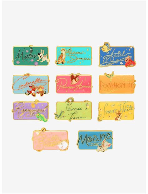 Loungefly Disney Princess Signature And Sidekicks Blind Box Enamel Pin