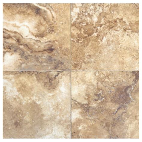 Interceramic Travertino Royal 10 Pack Noce Ceramic Floor Tile Common